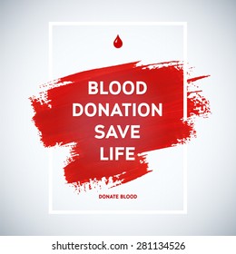 Creative Blood Donor Day Motivation Information: стоковая векторная ...