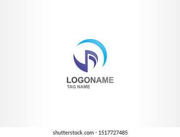 Creative Blue Logo Design Simple Company Stock Vector (Royalty Free ...