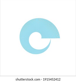Creative Blue Logo White Background Stock Vector (Royalty Free ...