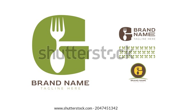 Creative Bold Letter G Logo Using Stock Vector (Royalty Free ...
