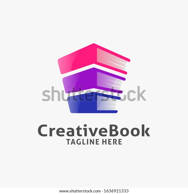 Creative Book Logo Design Inspiration Stock Vector (Royalty Free ...