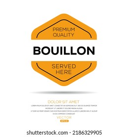 Creative Bouillon Drink Bouillon Sticker Vector Stock Vector (Royalty ...