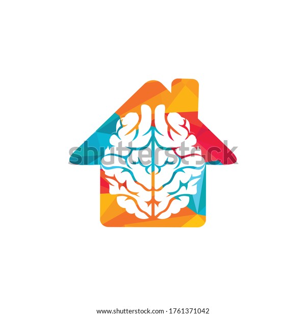 Creative Brain House Logo Design Think Stock Vector (Royalty Free ...