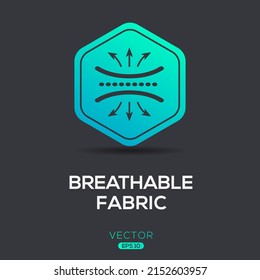 Creative Breathable Fabric Icon Vector Sign Stock Vector (Royalty Free ...