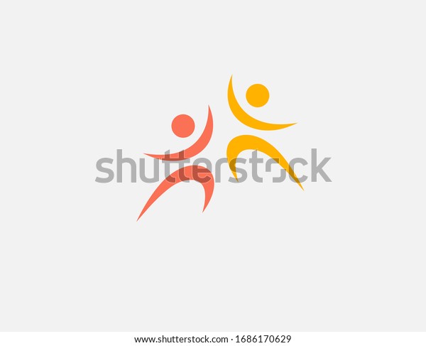 Creative Bright Orange Color Logo Icon Stock Vector (Royalty Free ...