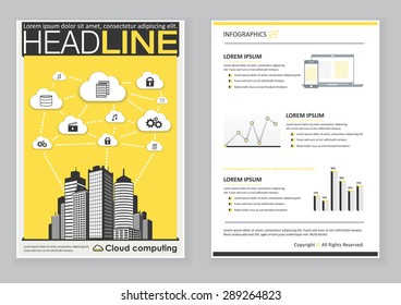 Creative Brochure Template Design Infographic Chart Stock Vector ...