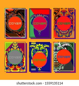 Cover Page Templates Dynamic Vector Set Stock Vector (Royalty Free ...