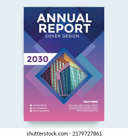 Creative Business Annual Report Cover Page Stock Vector (Royalty Free ...
