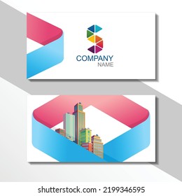 Creative Business Card Name Card Horizontal Stock Vector (Royalty Free ...
