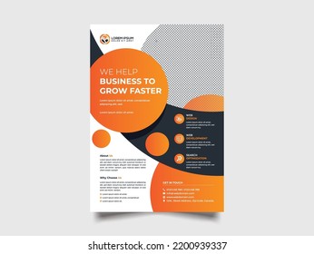 Creative Business Flyer Premium Vector Template Stock Vector (Royalty Free) 2200939337 ...