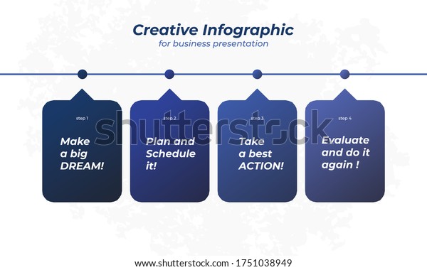 Creative Business Infographic Chat Shape Design Stock Vector (Royalty ...