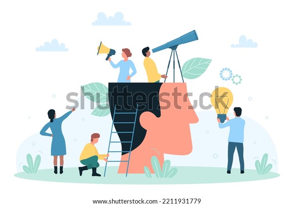 Creative Business Mindset Vector Illustration Cartoon Stock Vector ...