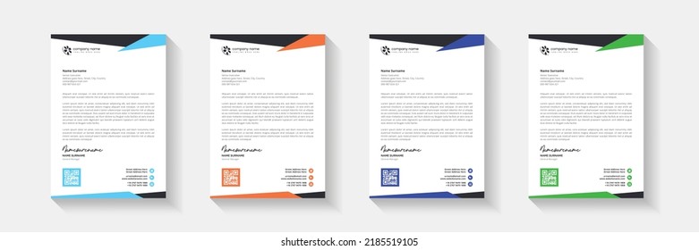 Creative Business Multi Purpose Letterhead Stock Vector (Royalty Free ...
