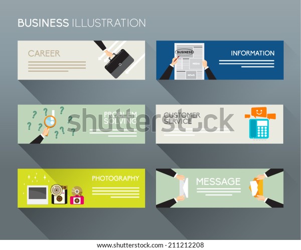 Creative Business Office Banner Conceptual Vector Stock Vector (Royalty ...