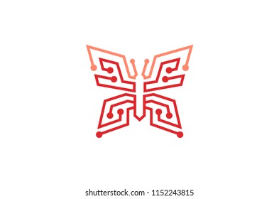 634 Tech butterfly logo Images, Stock Photos & Vectors | Shutterstock