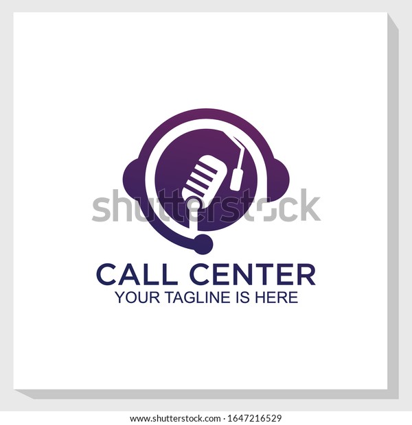 Creative Call Center Logo Template Design Stock Vector (Royalty Free ...