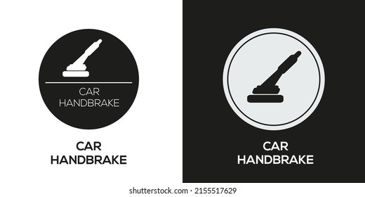 Creative Car Handbrake Icon Vector Sign Stock Vector (Royalty Free ...