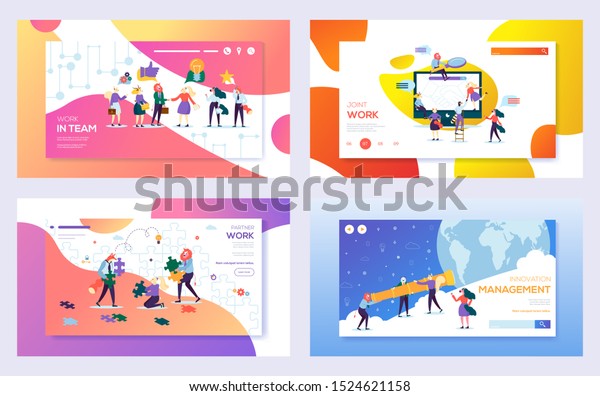 Creative Character Businessman Partner Concept for Web Page. Business ...