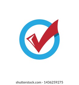 Creative Check Mark Icon Template Vector Stock Vector (Royalty Free ...