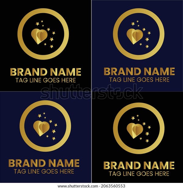 Creative Circle Love Logo Design 库存矢量图（免版税）2063560553 | Shutterstock