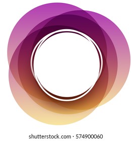 Creative Circle Round Overlay Banner Place Stock Vector (Royalty Free ...