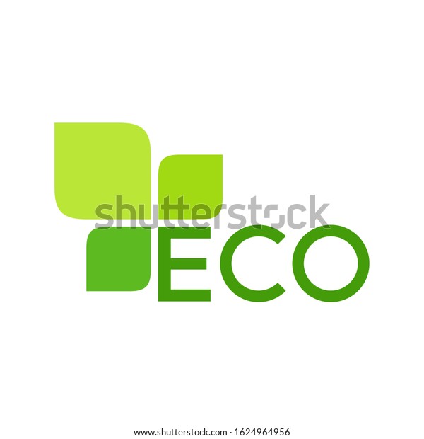 Creative Clever Eco Typography Logo Template Stock Vector (Royalty Free ...