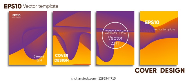 Creative Colored Cover Cover Design Cool Stock Vector (Royalty Free ...