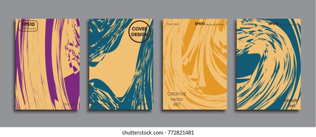 Creative Colored Marble Cover Cover Design Stock Vector (Royalty Free ...