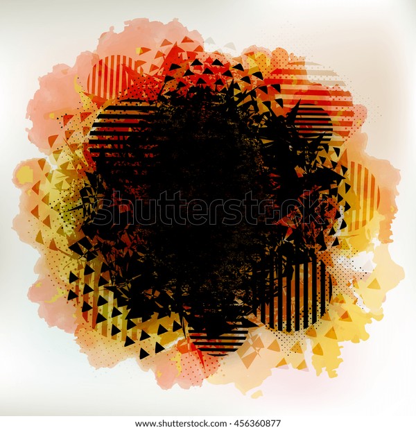 Creative Colorful Abstract Messy Background Geometric Stock Vector ...