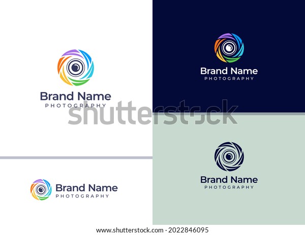 Creative Colorful Camera Logo Photo Studio Stock Vector (Royalty Free ...