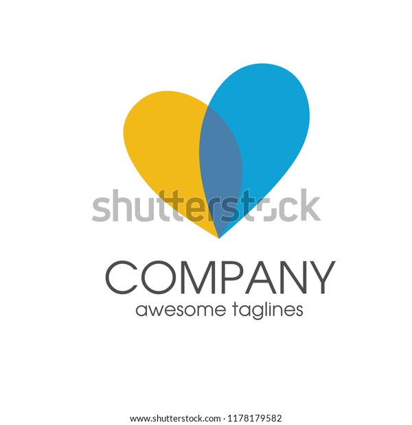 Creative Colorful Heart Logo Vector Concept Stock Vector (Royalty Free ...