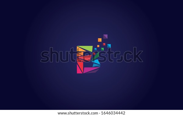 Creative Colorful Letter B Design Stock Vector (Royalty Free ...