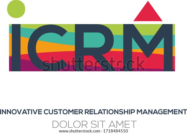 Creative Colorful Logo Icrm Mean Innovative Stock Vector (Royalty Free ...