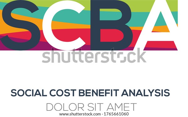 Creative Colorful Logo Scba Mean Social Stock Vector (Royalty Free ...