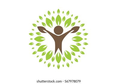 Creative Colorful Tree Human Concept Business Stock Vector (Royalty ...