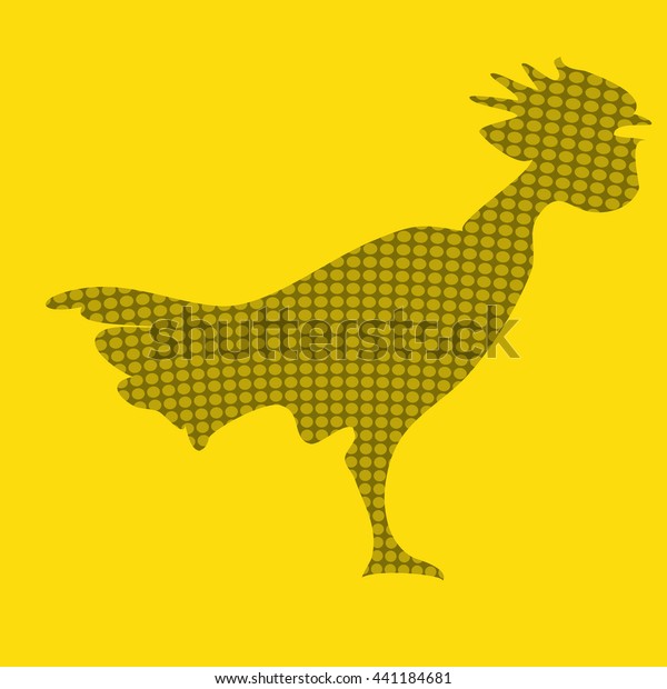 Creative Colorful Vector Chicken Shade Picture Stock Vector (Royalty ...