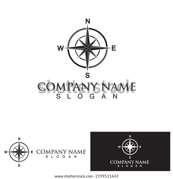 Creative Compass Concept Logo Design Template Stock Vector Royalty Free 2199511643 Shutterstock