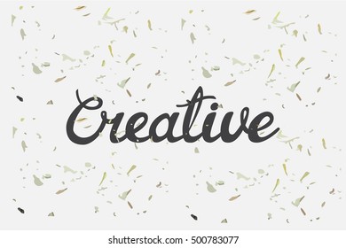 Management Concept Hand Lettering Calligraphy Grunge Stock Vector ...