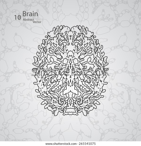 Creative Concept Human Brain Vector Elegant Stock Vector (Royalty Free ...