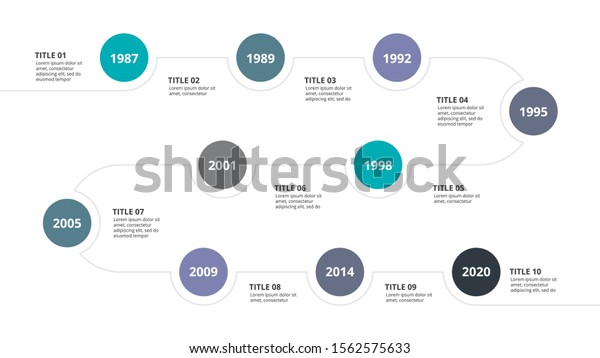 Creative Concept Infographic Timeline Process Chart Stock Vector ...