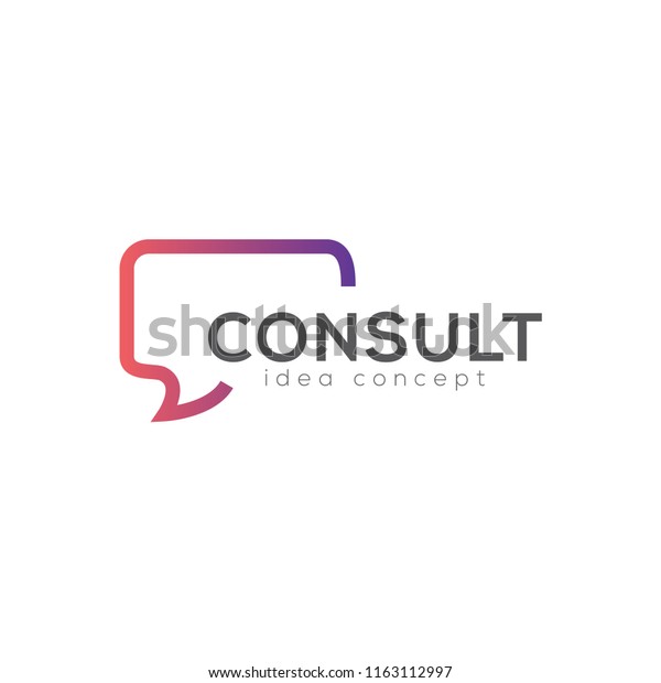 Creative Consulting Concept Logo Design Template Stock Vector (Royalty ...