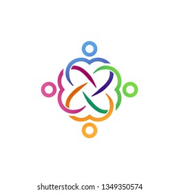 Creative Cooperation Logo Design Branding Identity Stock Vector ...