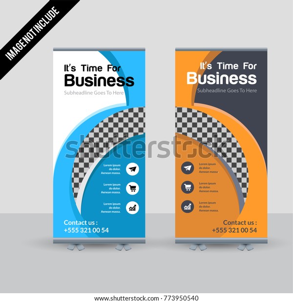 Creative Corporate Commercial Roll Banner Stock Vector (Royalty Free ...