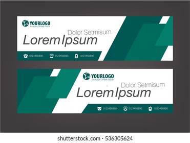 Creative Corporate Horizontal Banner Template Stock Vector (Royalty ...
