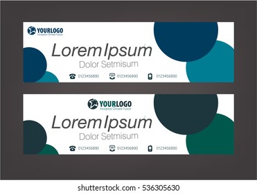 Creative Corporate Horizontal Banner Template: vector de stock (libre ...