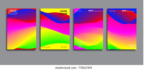 Creative Cover Colored Cover Design Stock Vector (Royalty Free) 770527495