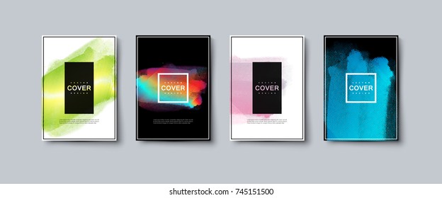 Creative Covers Design Vector Art Illustration Stock Vector (Royalty ...