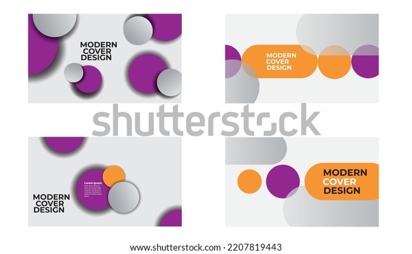 Creative Covers Horizontal Posters Trendy Minimal Stock Vector (Royalty ...
