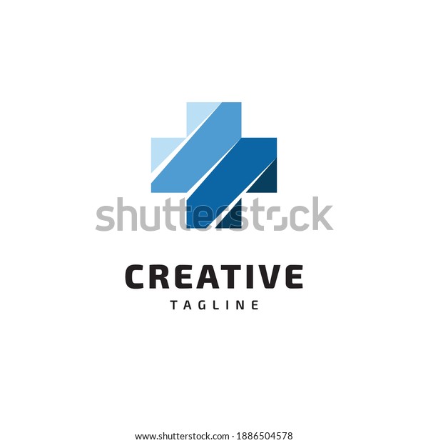 Creative Cross Symbol Logo Design Inspiration Stock Vector (Royalty ...