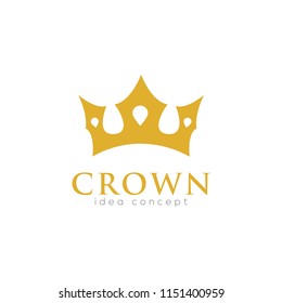 Creative Crown Concept Logo Design Template Stock Vector (Royalty Free ...